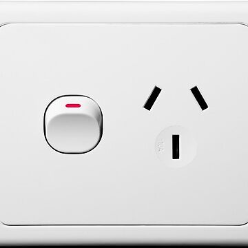 "Australian fake electrical outlet sticker" Sticker for Sale by ...
