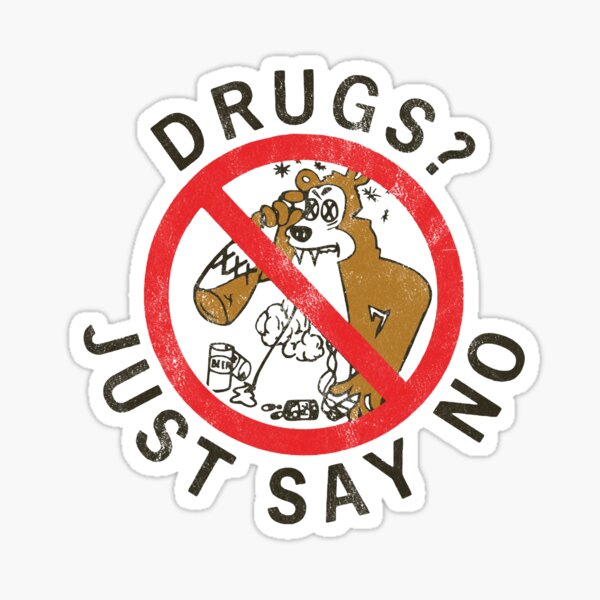 "Drugs? Just Say No, Anti Drug Campaign, Vintage Say No to Drugs ...