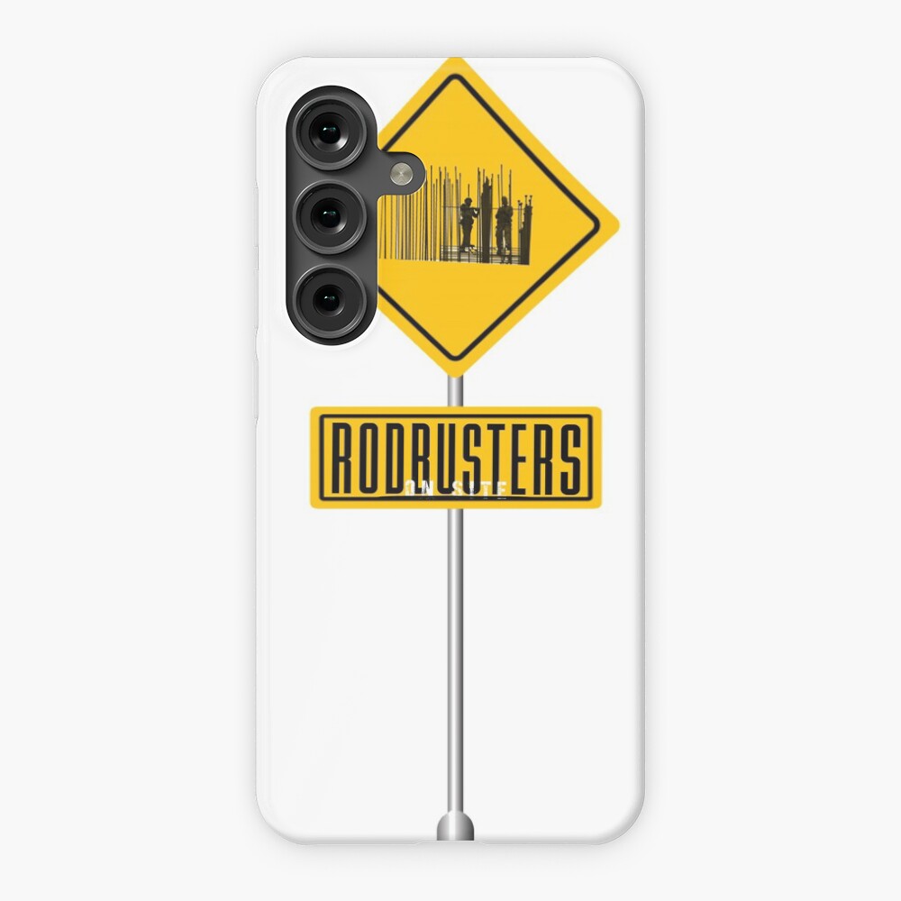 "Caution rodbusters on site caution sign" Sticker for Sale by ...