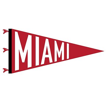 "Miami pennant" Sticker for Sale by morganhols | Redbubble