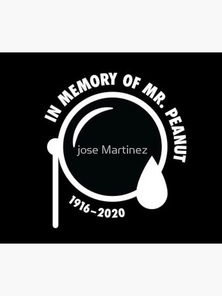 "RIP Mr.Peanut" Sticker for Sale by joeyyyp | Redbubble