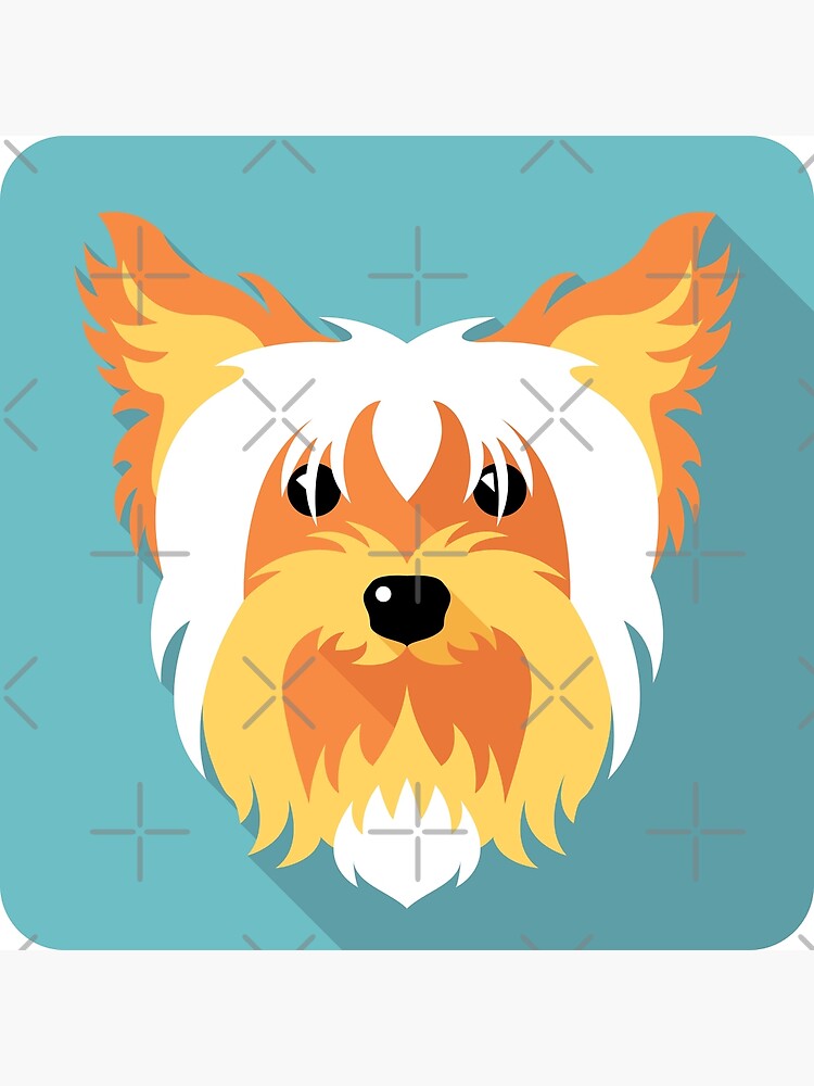 "dog Yorkshire terrier icon" Poster for Sale by kavalenkava | Redbubble
