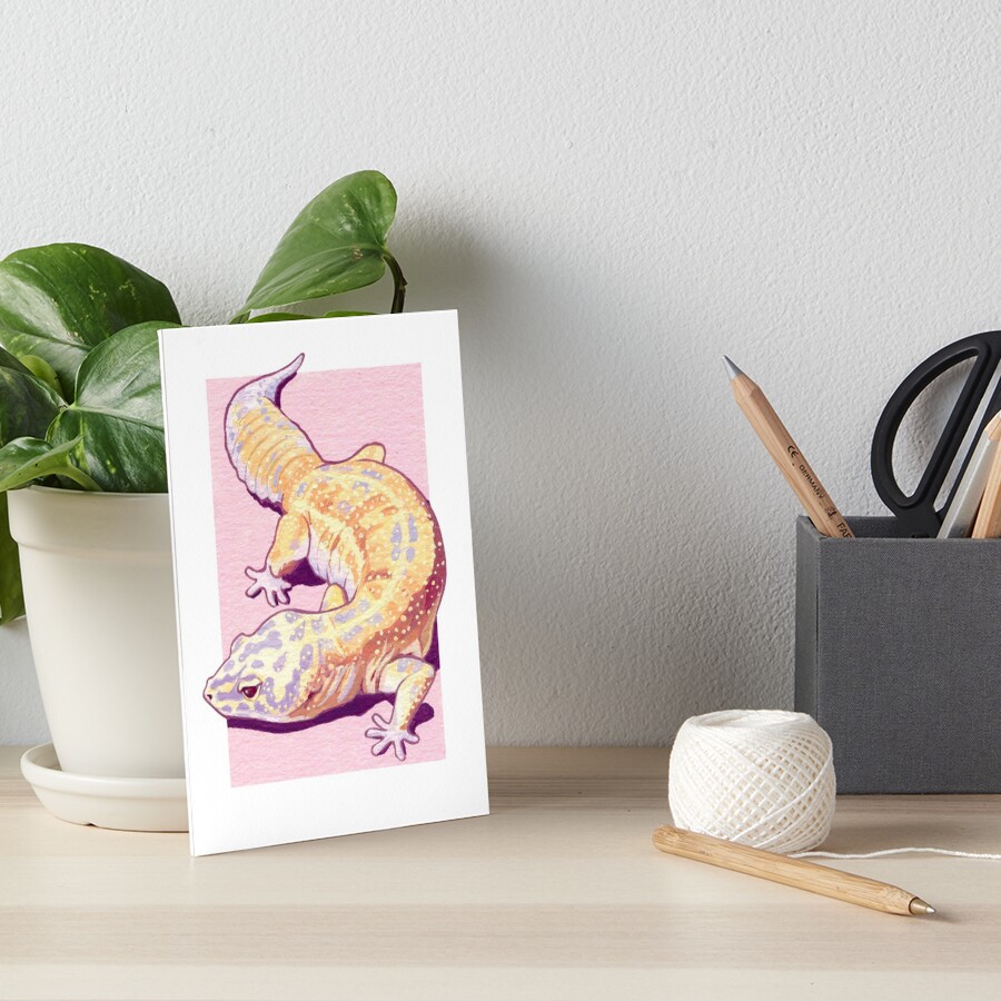 "Leopard Gecko Citra" Art Board Print for Sale by MaddyWilsonArt ...