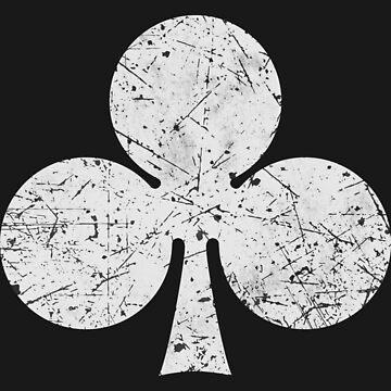 "Clubs Sign Playing Cards Clover White" Cap for Sale by quark | Redbubble