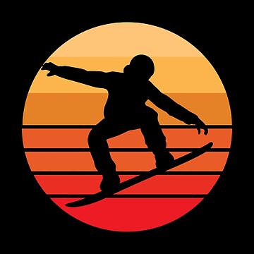 "Snowboard design Retro Vintage Cool Snowboarding" Poster for Sale by ...