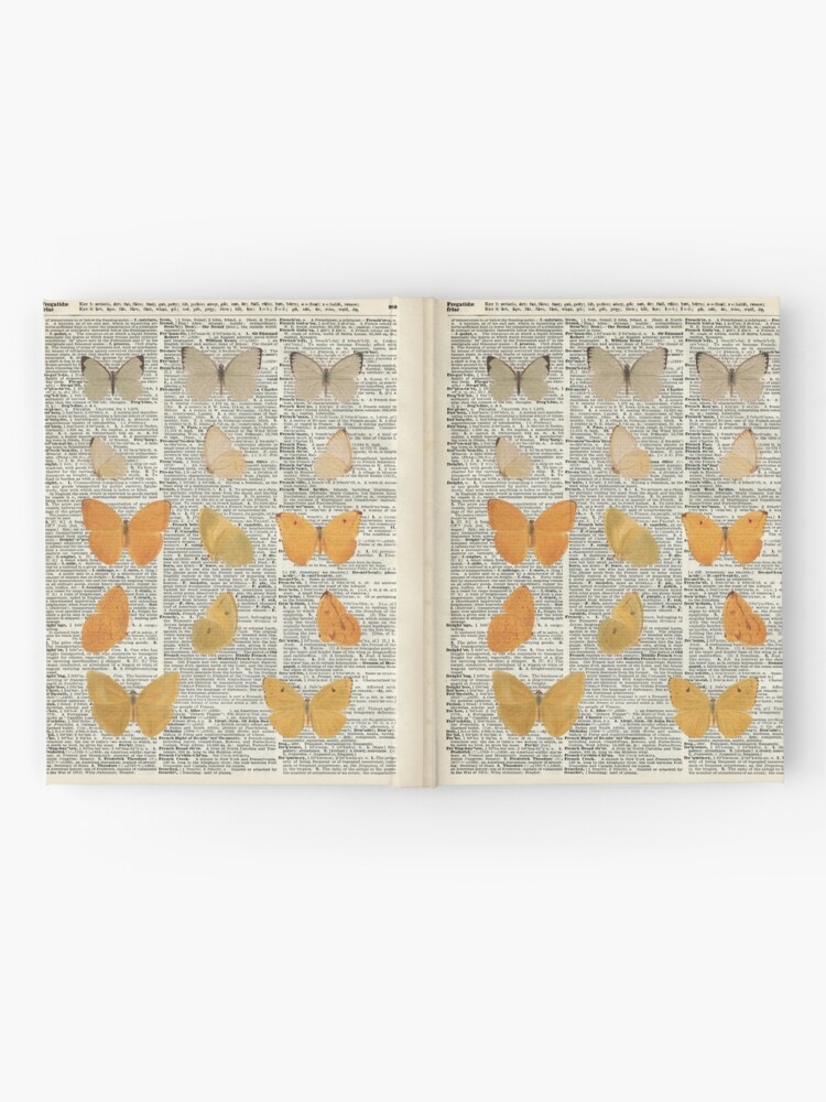 "Yellow butterflies over encyclopedia book page,Monarch Butterfly ...