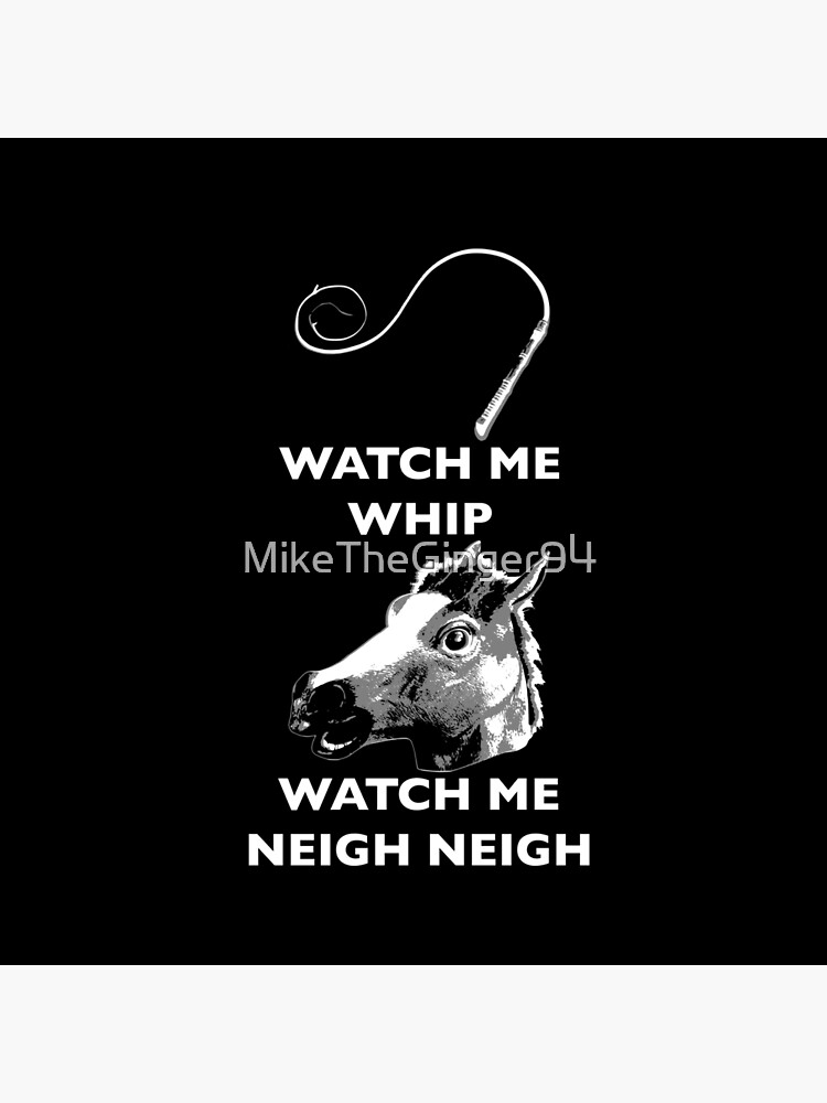 "Watch Me Whip, Watch Me Neigh Neigh" Throw Pillow for Sale by ...
