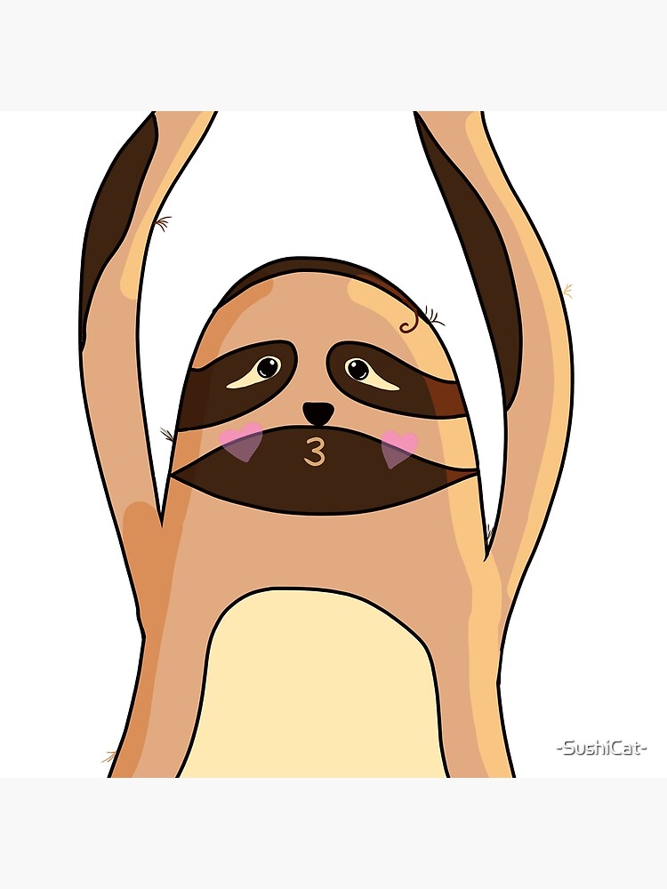 "Sugar Sloth" Poster for Sale by -SushiCat- | Redbubble