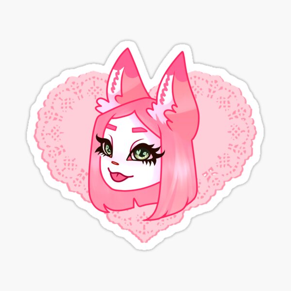 "Miss Foxie pink logo" Sticker by FoxSaturno | Redbubble