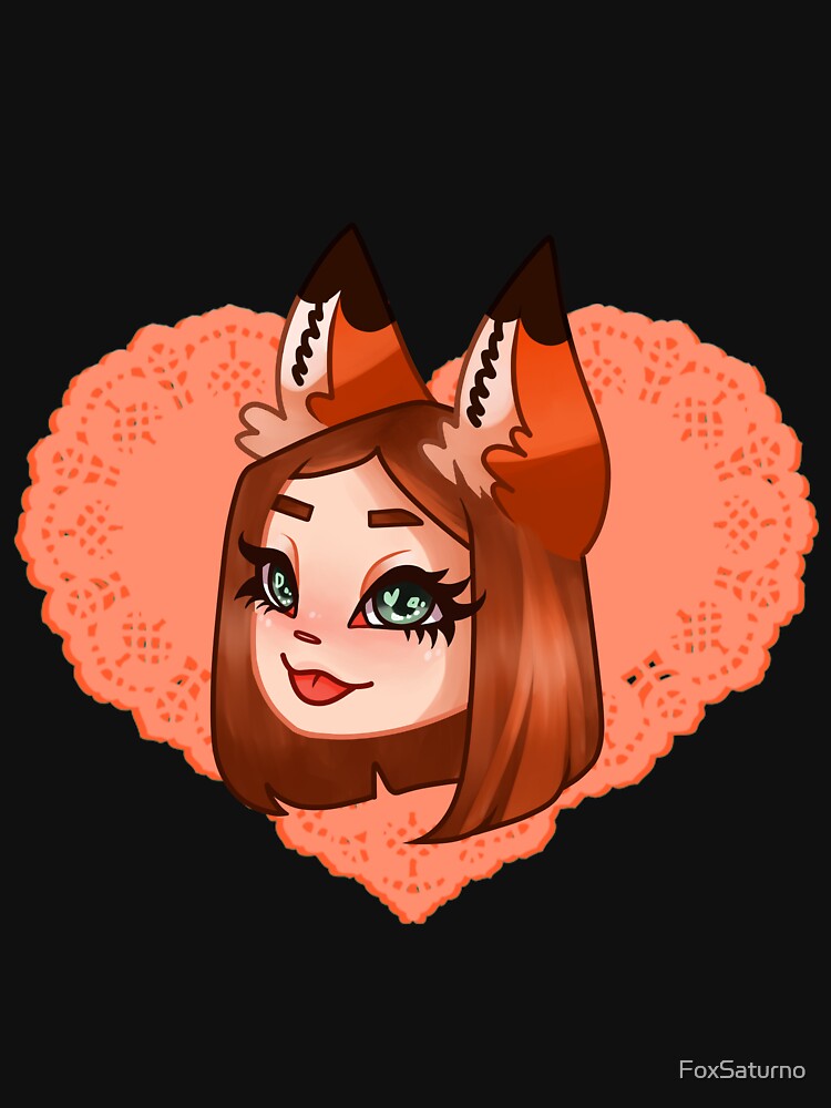 " Miss Foxie orange logo" T-shirt by FoxSaturno | Redbubble