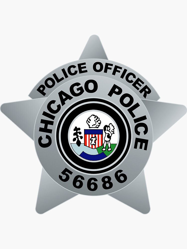 "CHICAGO P.D. - BADGE - 56686 - POLICE OFFICER - KIM BURGESS" Sticker ...