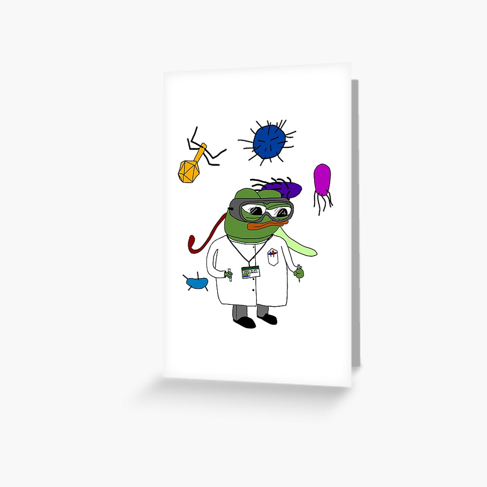 "peepo biologist" Greeting Card by moonman1232141 | Redbubble