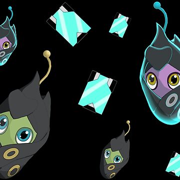 Pegatina for Sale con la obra «Temtem con Temcard Swali y Luma Swali ...