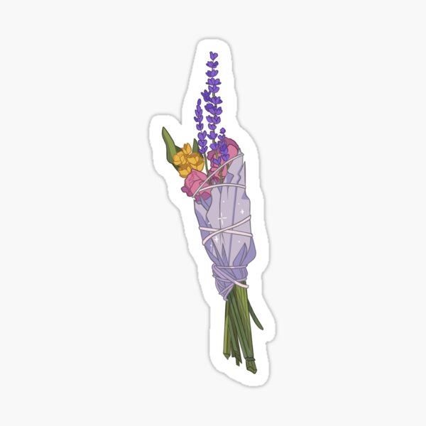 "Flower Smudge Stick" Sticker for Sale by Avidex | Redbubble