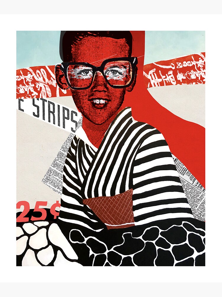 "Collage modern typography beauty, funky, fad, art" Sticker for Sale by ...