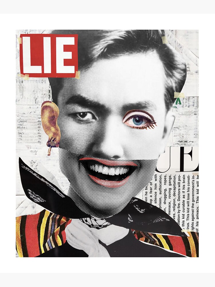 "Collage modern typography beauty, funky, fad, art" Sticker for Sale by ...