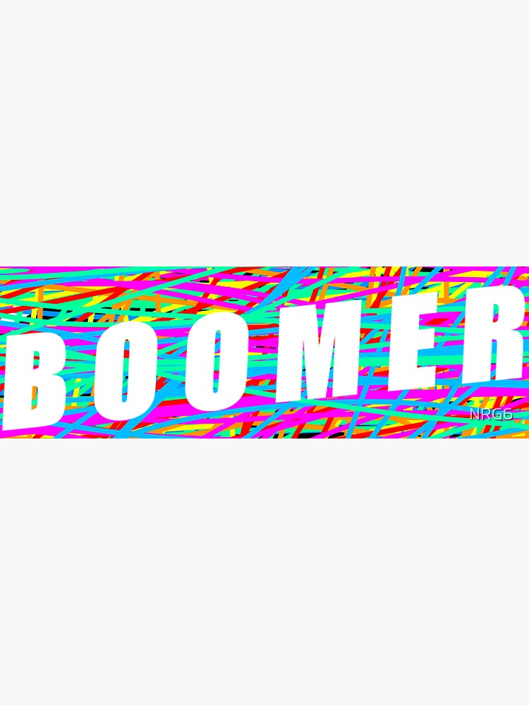 "Colourful Boomer" Sticker for Sale by NRG6 | Redbubble