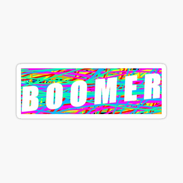 "Colourful Boomer" Sticker for Sale by NRG6 | Redbubble