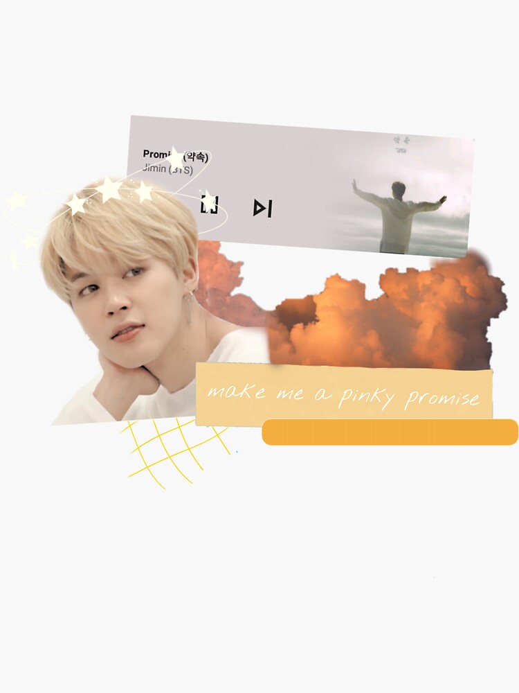 "JIMIN Promise Aesthetic" Sticker by sevinchk | Redbubble