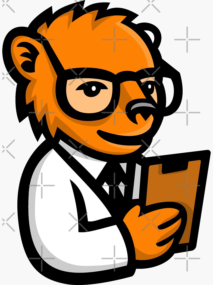 "Nerdy Bear Scientist Mascot" Sticker for Sale by patrimonio | Redbubble