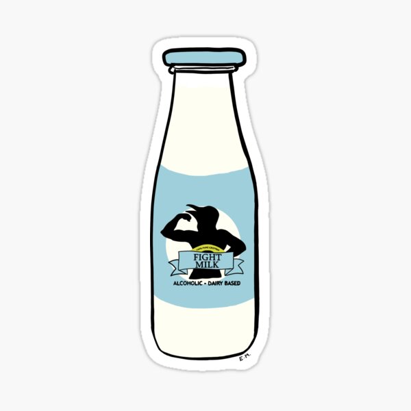 Fight Milk Stickers | Redbubble