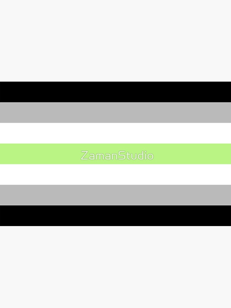 "Agender Pride Flag Color Scheme" Sticker for Sale by ZamanStudio ...