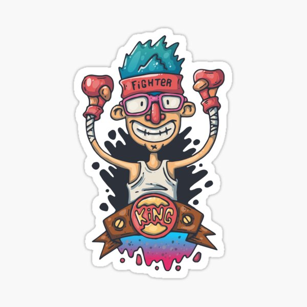 "Fighter" Sticker for Sale by renju1902 | Redbubble