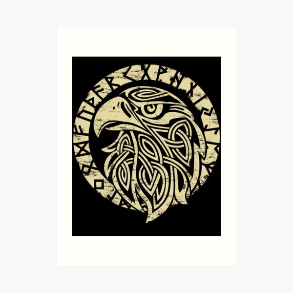 Viking Raven Wall Art | Redbubble