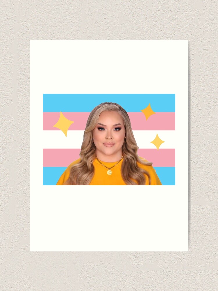 "NikkieTutorials Trans Flag" Art Print by standryn | Redbubble