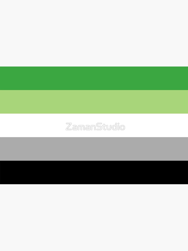 "Aromantic Flag Color Scheme" Sticker for Sale by ZamanStudio | Redbubble