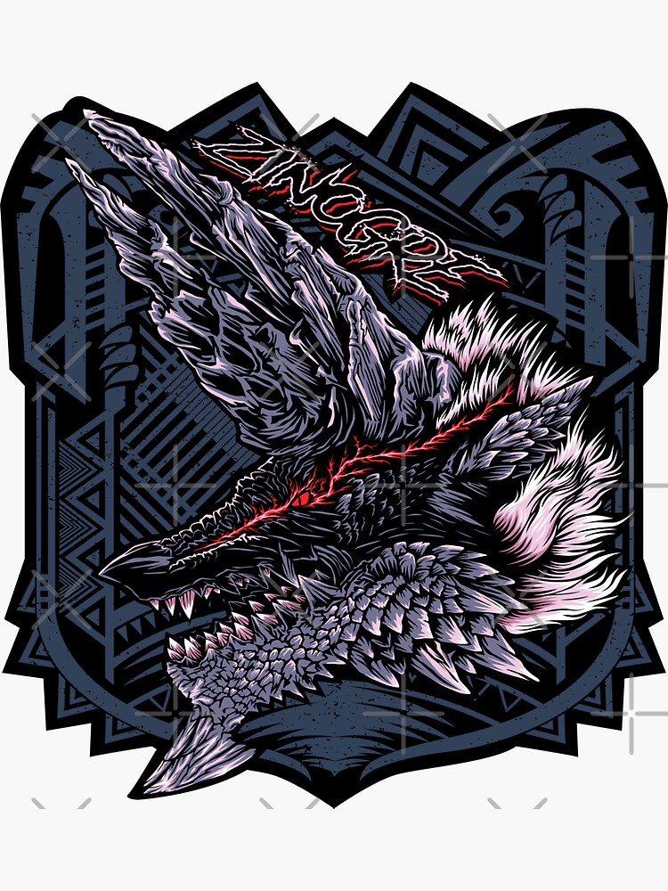 "Zinogre MHW" Sticker for Sale by Dandeelion | Redbubble