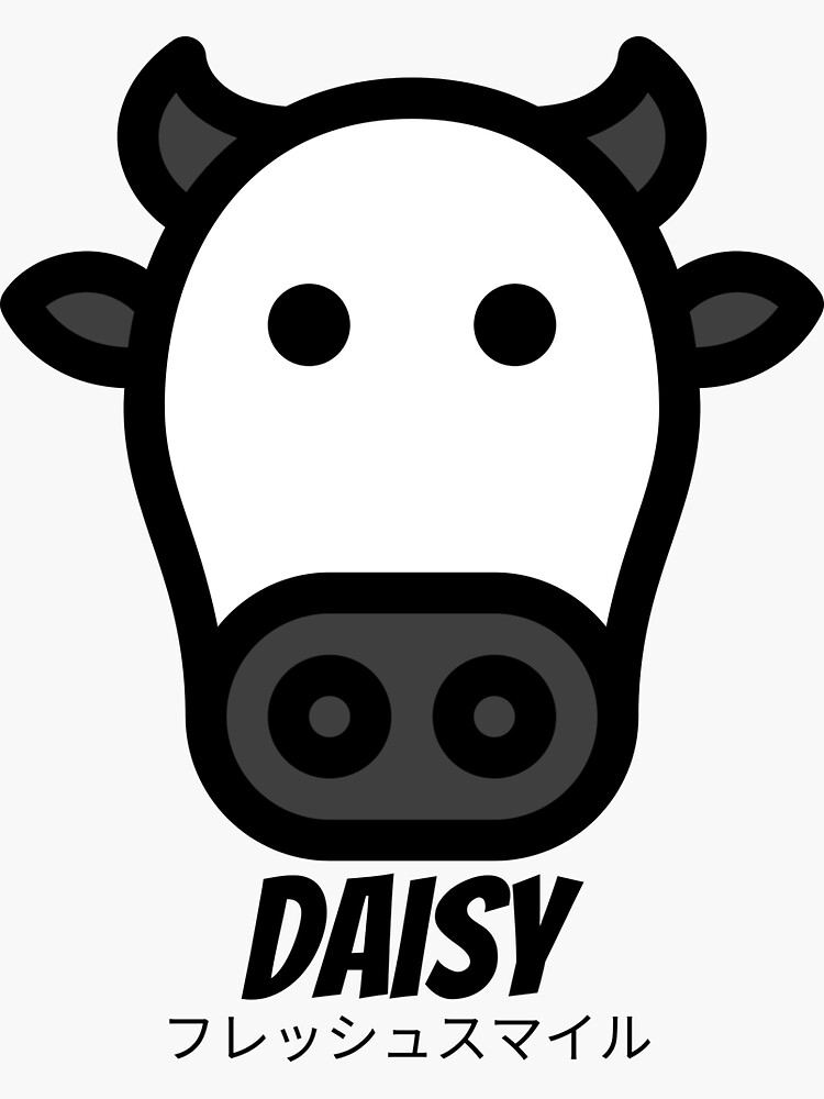 "Daisy Cow Farm Milk Animal" Sticker for Sale by Bradley-Heal | Redbubble