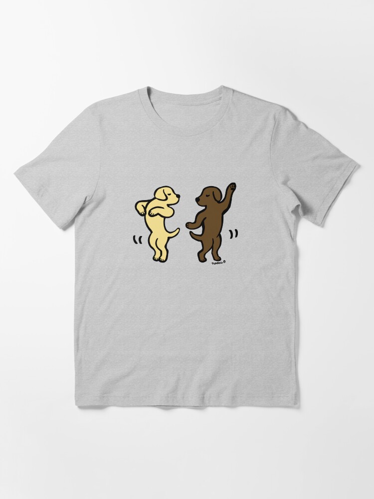 "Dance Yellow Labrador and Chocolate Labrador" T-shirt for Sale by ...