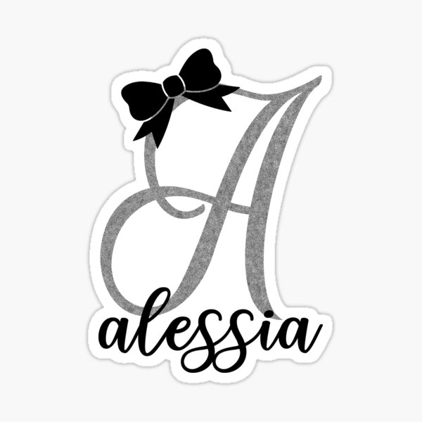"Alessia girl kids woman daughter" Sticker for Sale by Thestarrysky ...