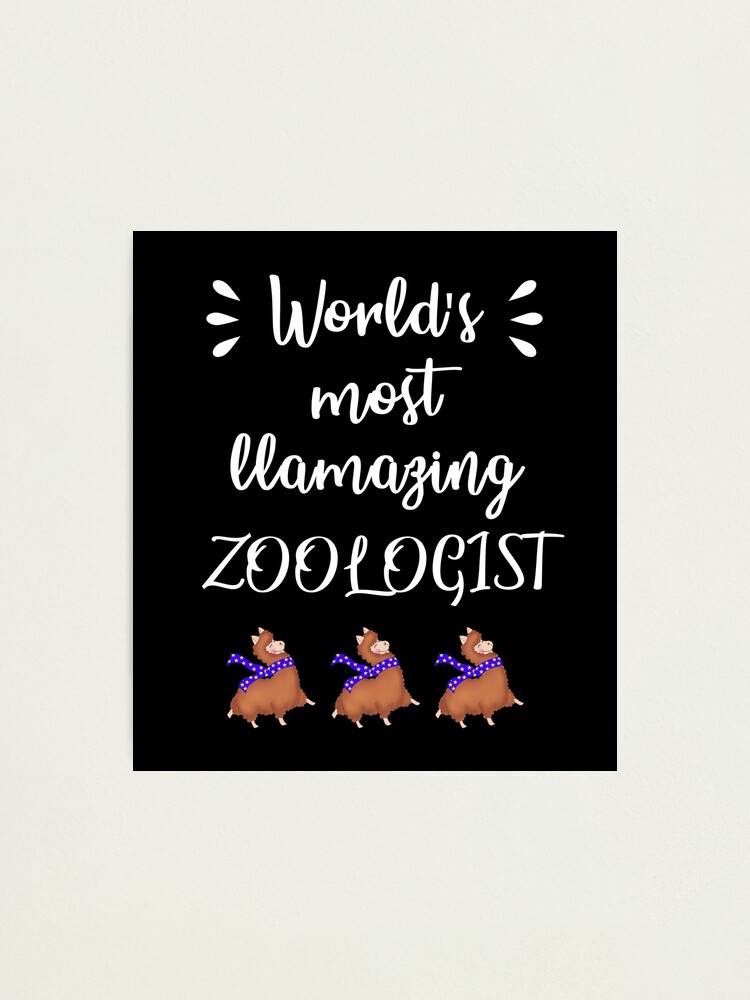 Impression photo « Le zoologiste le plus impressionnant du monde. Meilleur zoologiste génial le ...