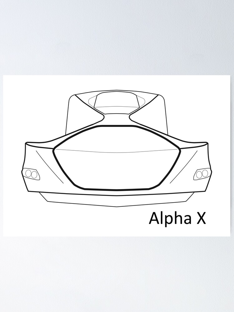 "Alpha X" Poster for Sale by tobyjrobinson | Redbubble