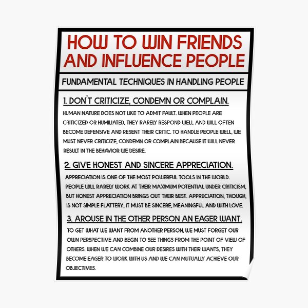 "How To Win Friends And Influence People - Fundamental Techniques In ...