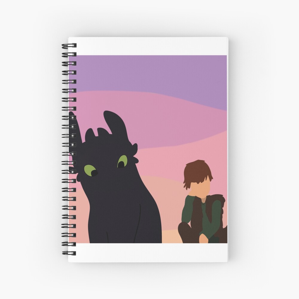 "Toothless and hiccup how to train your dragon" Spiral Notebook for ...