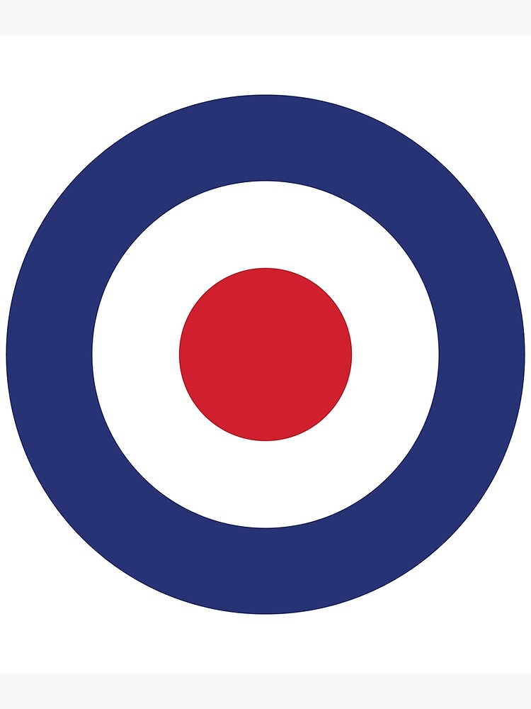 Lámina fotográfica «Roundel Bullseye British War Target Icon MOD 60s ...