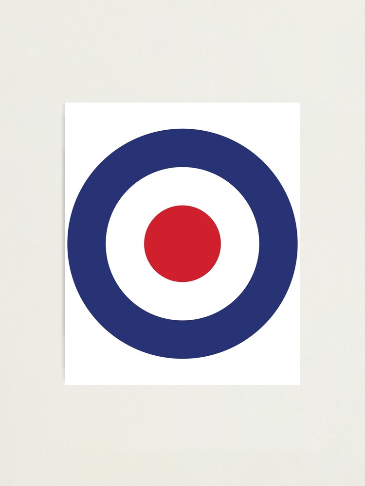 Lámina fotográfica «Roundel Bullseye British War Target Icon MOD 60s ...