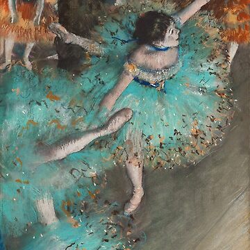 "Degas - The Green Dancer" Greeting Card for Sale by CarlsArt | Redbubble
