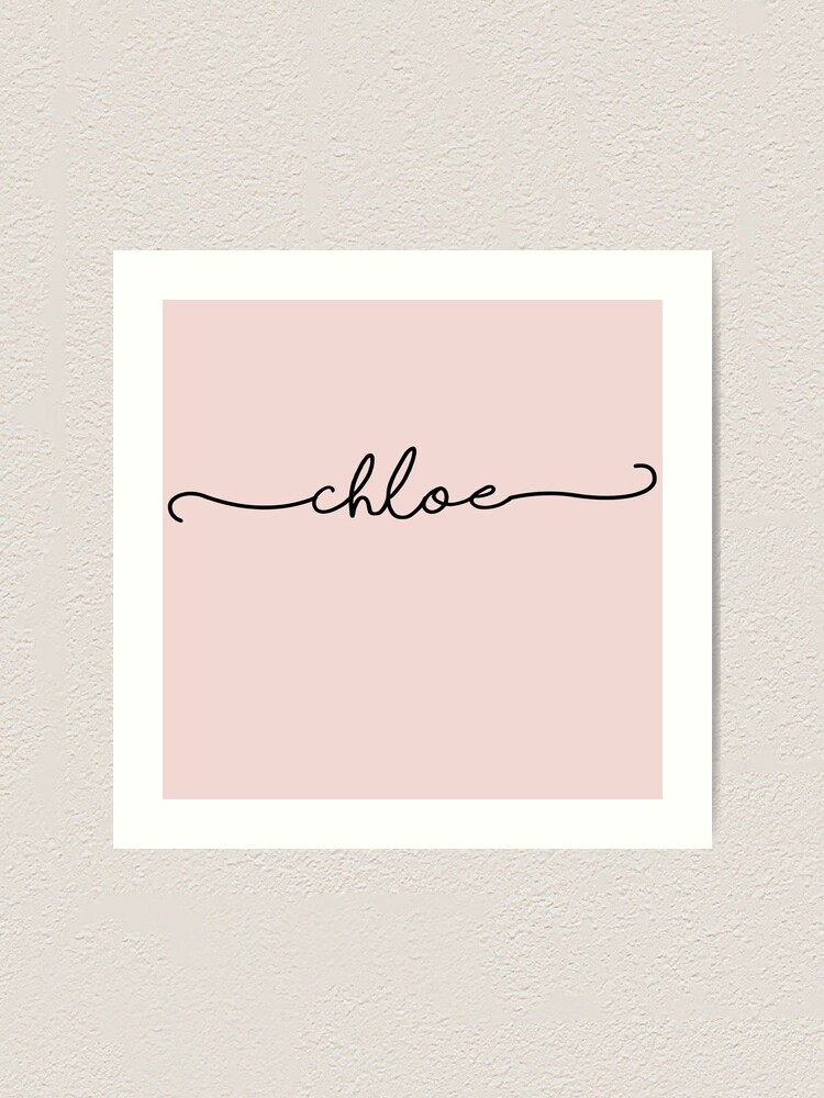 "CHLOE" Art Print for Sale by Giada | Redbubble