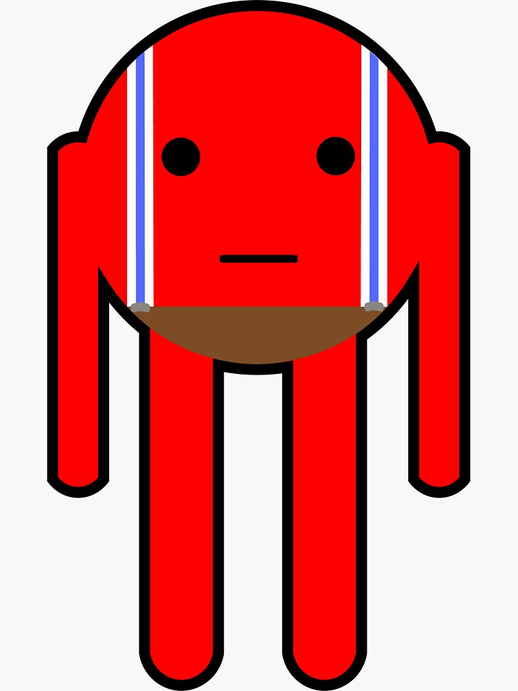 "Red character" Sticker for Sale by RukDest | Redbubble