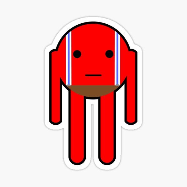 "Red character" Sticker for Sale by RukDest | Redbubble