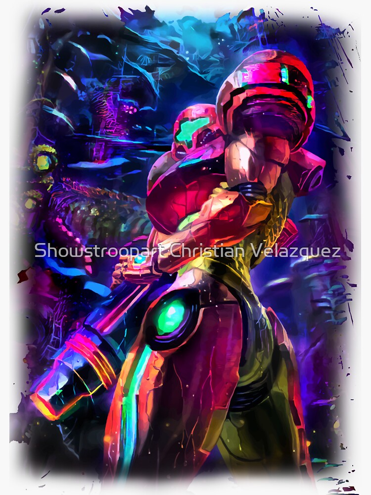 "Samus Aran Metroid" Sticker by chrishbk67 | Redbubble