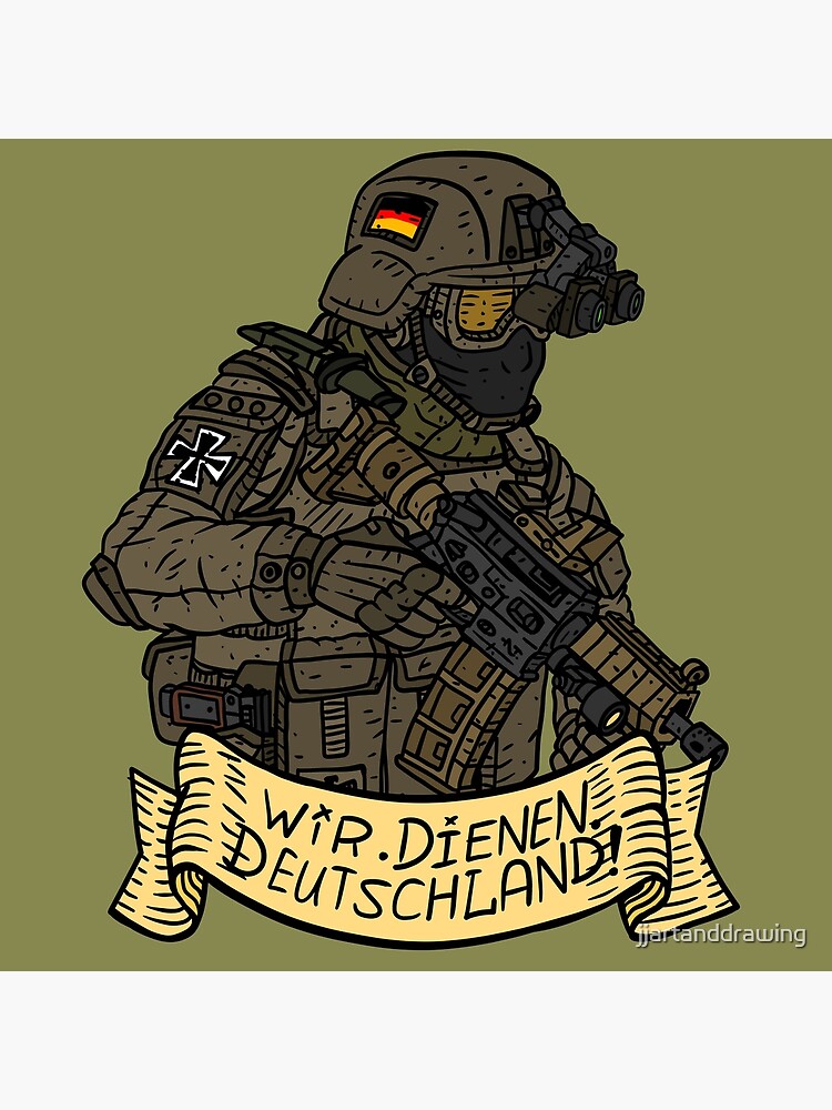 "german bundeswehr soldier, armed forces of germany. with motto ...