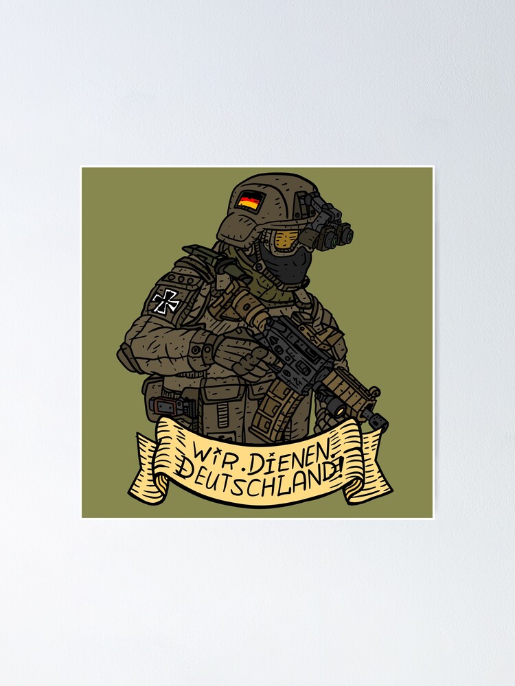 "german bundeswehr soldier, armed forces of germany. with motto ...