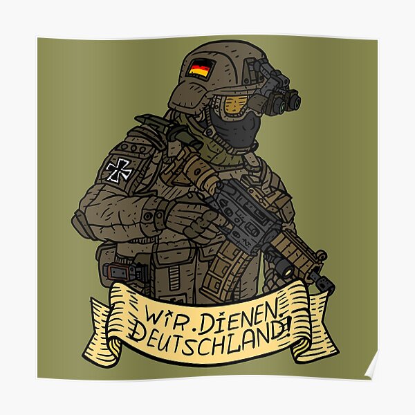 "german bundeswehr soldier, armed forces of germany. with motto ...