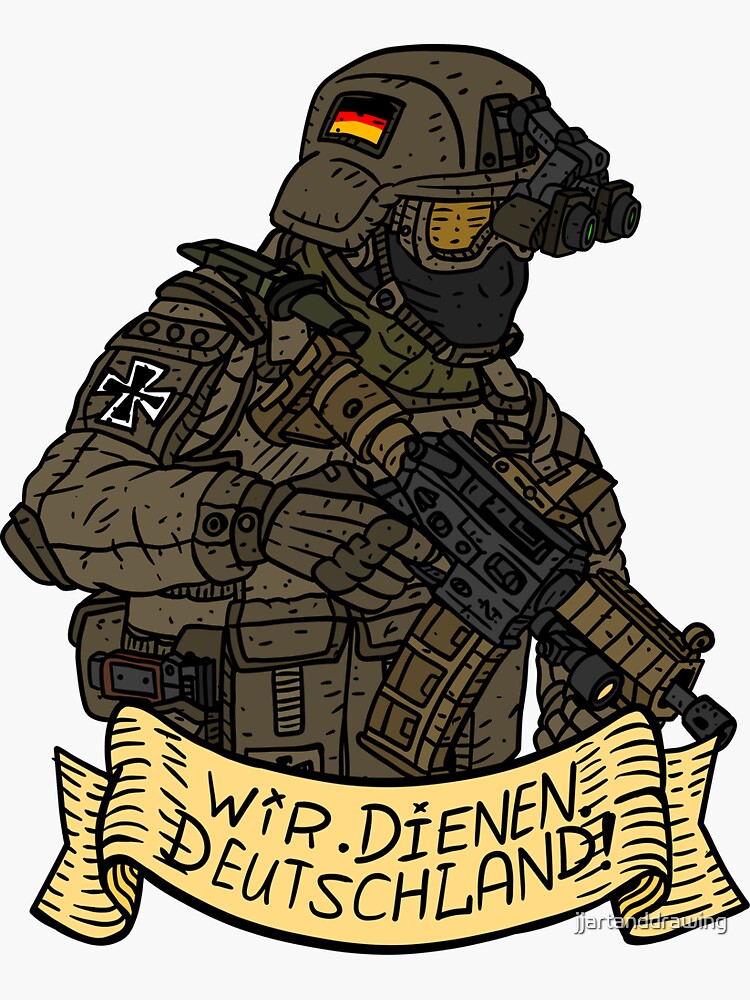 "german bundeswehr soldier, armed forces of germany. with motto ...