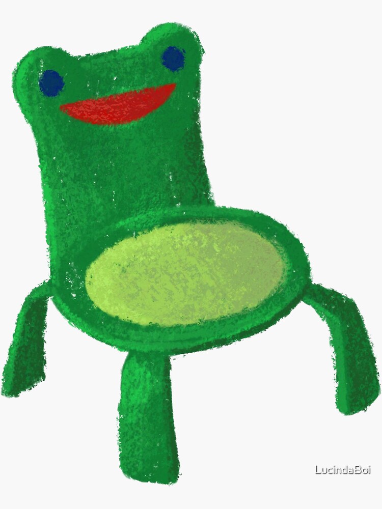 "Froggy Chair" Sticker for Sale by LucindaBoi | Redbubble